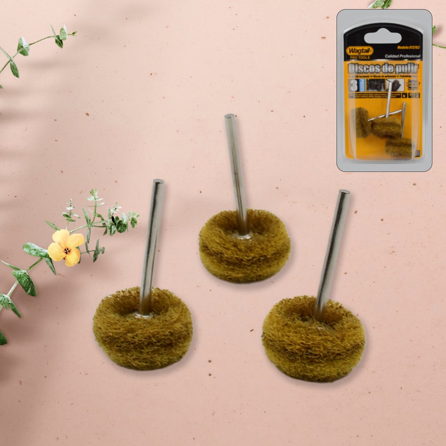 Abrasive Buffing & Polishing Wheel Set - 3 Pcs – Cartnow Technologies