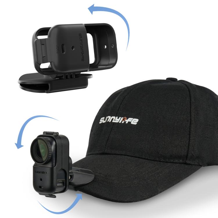 For DJI Osmo Nano Sunnylife Baseball Hat Clip Mount Baseball Cap Clamp ...