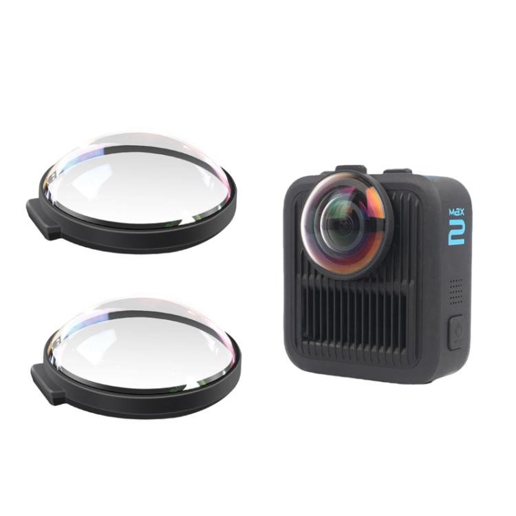 For GoPro MAX2 Optical Glass Lenses Dual Lens Protectors Anti-Fog & Sc ...